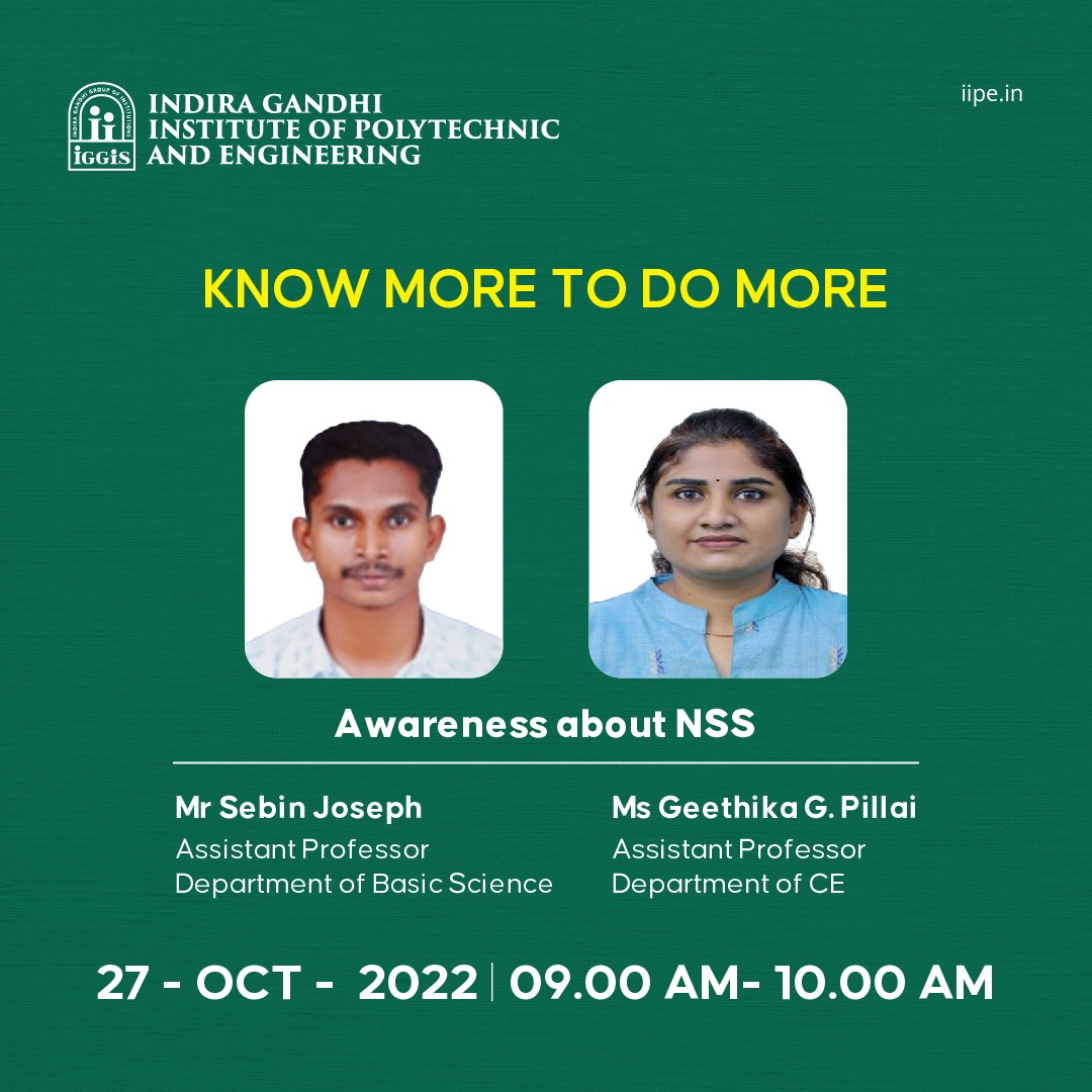 KNOW MORE TO DO MORE - Indira Gandhi Institute of Engineering and ...