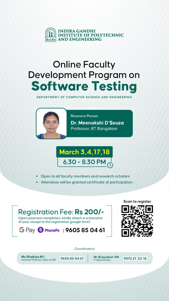 Software Testing – Indira Gandhi Institute of Engineering and Technology